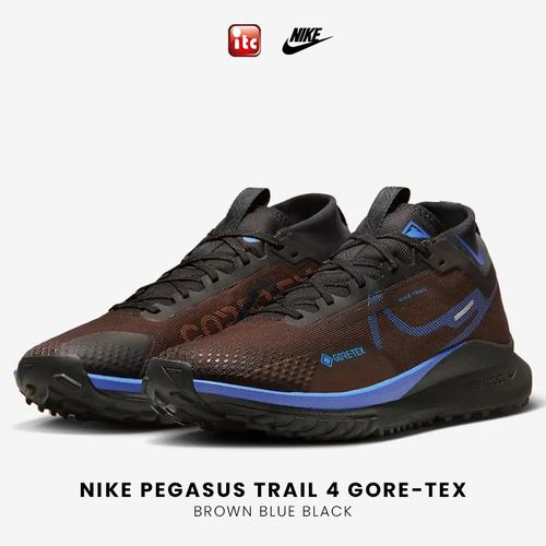 Jual Nike Pegasus Trail 4 GoreTex Brown Blue Black 100% Authentic - 8 ...