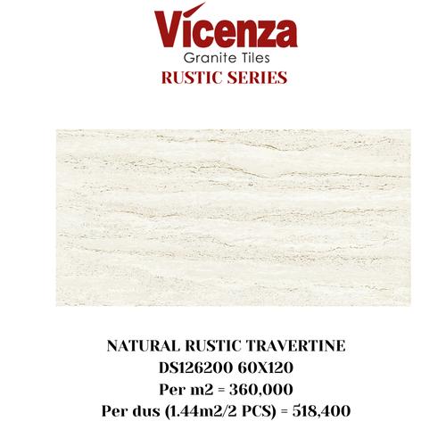 Jual KERAMIK/GRANIT/GRANITE TILE LANTAI DINDING TRAVERTINE CREAM 60X120 ...