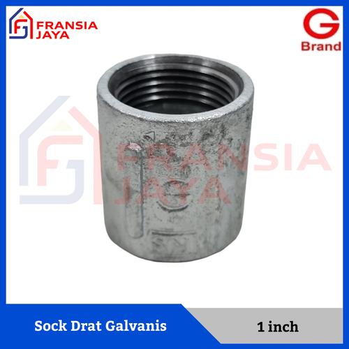 Jual Galunggung Socket Galvanis Drat 1 inch Sambungan Fitting Pipa ...