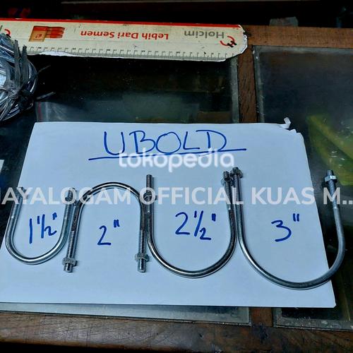 Jual UBold Galvanis 5/16 1" 1,5" 2" 2,5" 3" 4" 6" 8"putih galvanis besi ...