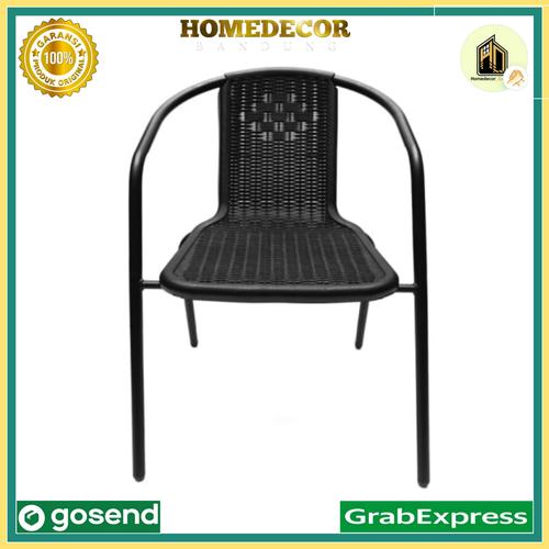 Promo Soleil Kursi Teras Rotan - Hitam / RATTAN MOULD STACKING CHAIR ...