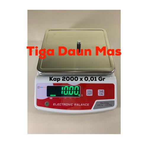 Jual Timbangan lab 2000 gr x 0,01 gr / Timbangan emas 2000 gr x 0,01 gr ...