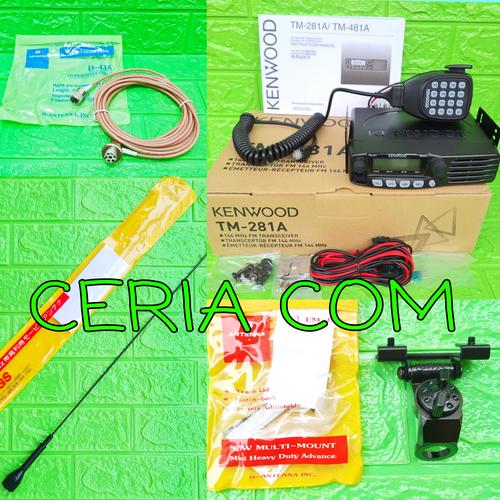 Jual KENWOOD TM281A TM-281A VHF TM 281 RIG KENWOOD TM281 PLUS PAKET ANTENNA - Jakarta Utara ...