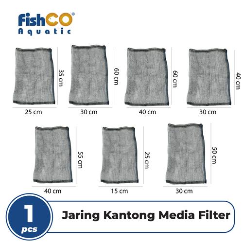 Jual Jaring Kantong Media Filter Ikan Waring Lokal Size S 25x15cm ...