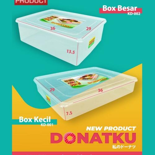 Jual Kotak Donat Plastik Kecil Besar DONATKU Dragon Tempat Kue Roti ...
