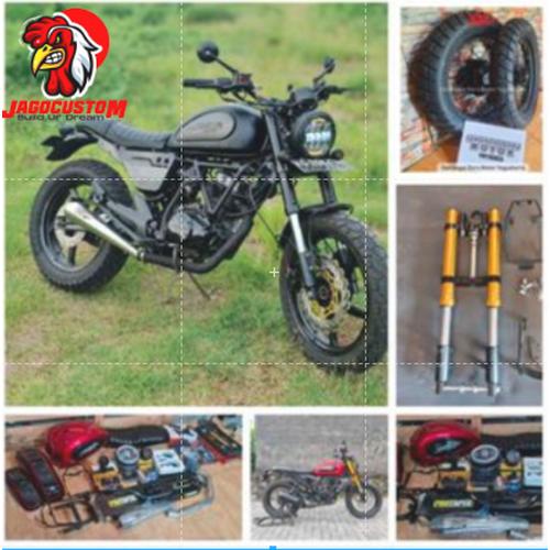 Jual PAKET SCRAMBLER JAPSTYLE NEW MEGAPRO MONOSHOCK, VERZA, TIGER MP ...