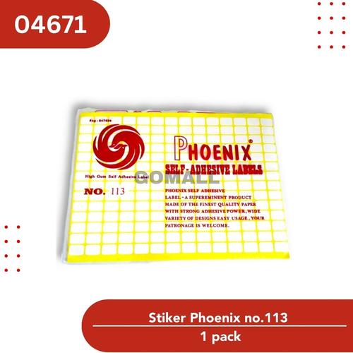 Promo Stiker label nama / label sticker / label harga phoenix no. 113 ...