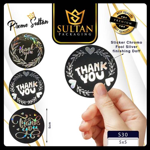 Jual Sticker|Sticker Hologram|Sticker Thank You|Sticker Bulat|(5x5)|S30 ...