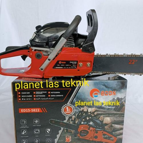 Jual Mesin Chainsaw 22 Inch Potong Pohon Kayu ChainSAW 2 TAK ED15-5822 ...