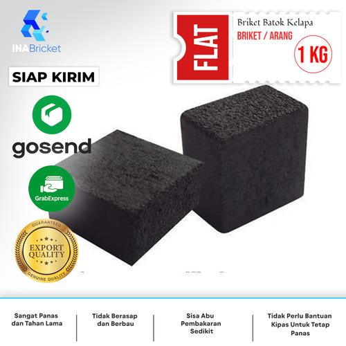 Jual Briket Arang Batok Kelapa Flat Isi 1KG - Finger, 1 kg - Kab ...