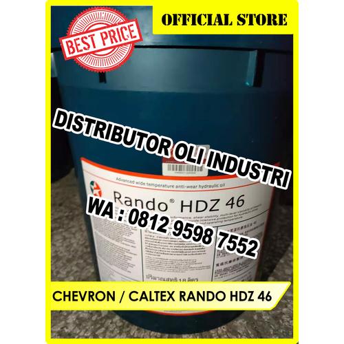 Jual CHEVRON /CALTEX RANDO HDZ 46 ( Ready Stock - 20 Liter ) - Kota ...
