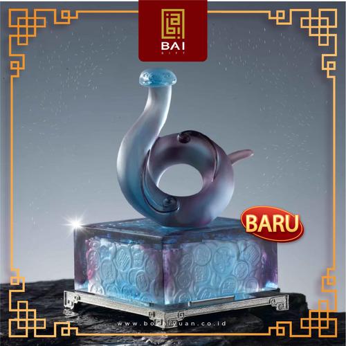 Jual BAI GIFT Pajangan Patung Kristal Glasir Premium Shio Ular (Snake ...