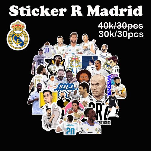Jual Sticker Pack Real Madrid I Sticker Tumbler HP/ Laptop Waterproof ...