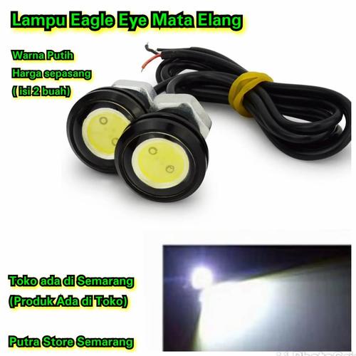 Jual Lampu Mata elang DRL Eagle eye 23mm 12V 3W 12 Volt 3 watt nyala Putih - Kota Semarang ...