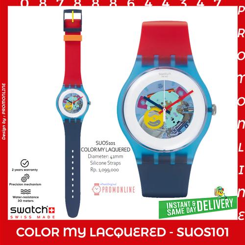 Jual Swatch Original COLOR MY LACQUERED SUOS101 (Garansi MAP 2th) Murah ...
