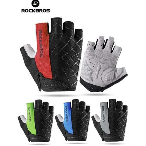 Jual ACC SPEDA ROCKBROS BIKE GLOVES HALF FINGER SARUNG TANGAN SEPEDA ...