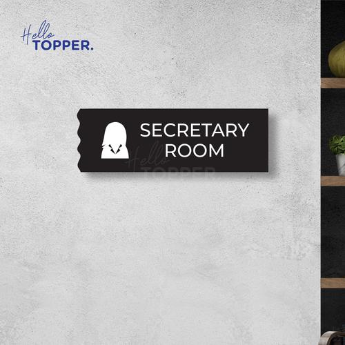 Jual Sign Akrilik Signage Tulisan Acrylic Papan Curly Style -Secretary ...