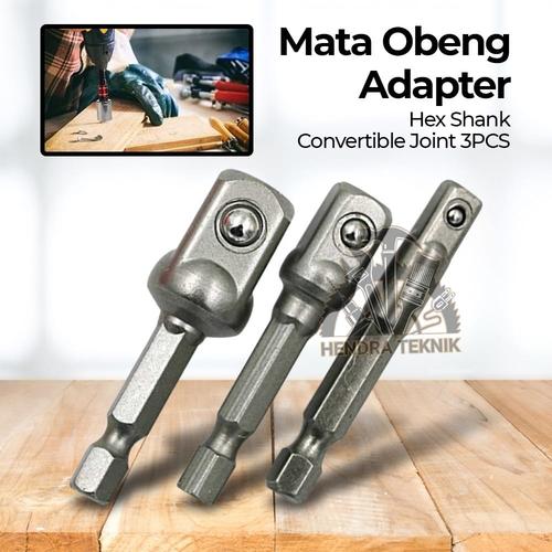 Jual Adaptor sok bor set 3pcs sambungan soket mata kunci shock bor shok kcl - Kota Surabaya ...
