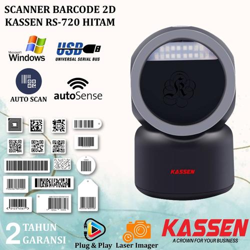 Jual KASSEN RS720 SCANNER BARCODE QR 1D 2D KASSEN RS-720 RESI JNE/JNT ...
