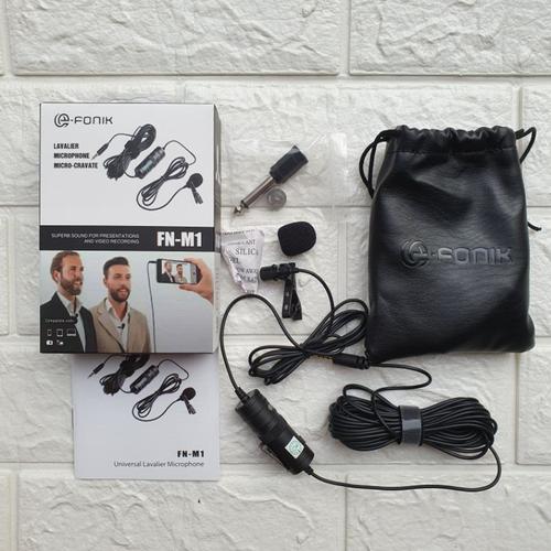 Jual Microphone E-Fonik FN-M1 Lavalier Clip On Original Lav Mic ...