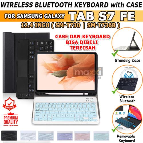 Jual Samsung Tab S7 FE 12.4 Inch SM T736 Keyboard Keybord Kibord Kibod ...