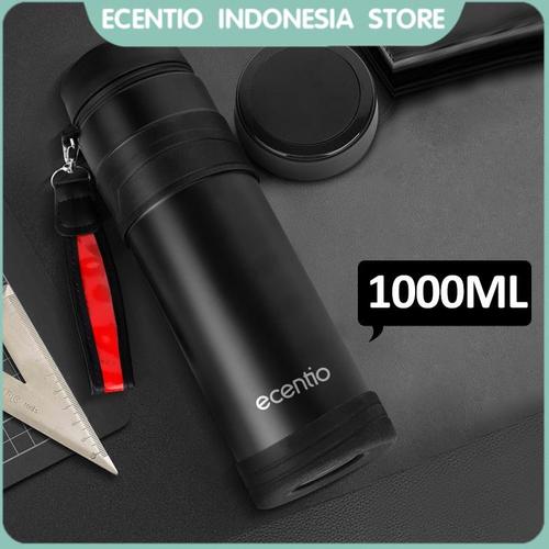 Jual Ecentio 1L Termos Air Panas Dingin Tumbler Besar Bottle Air Panas ...