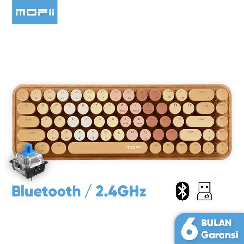Promo MOFii Mechanical Keyboard Bluetooth 3 Model RGB Light Blue Switch ...
