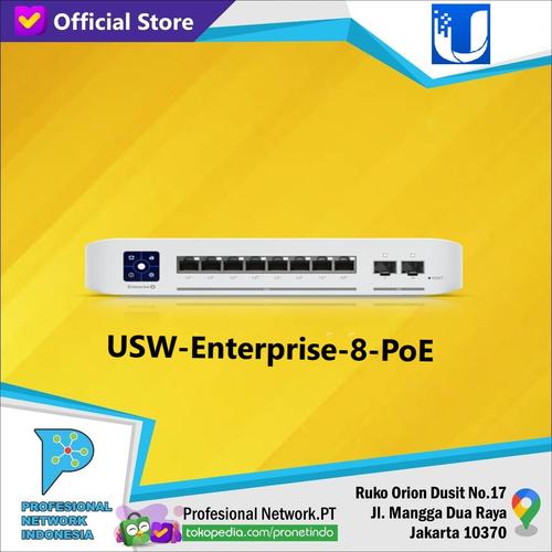 Promo Ubiquiti Switch Enterprise 8 PoE USW Enterprise 8 PoE Layer 3 ...