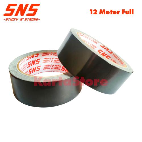 Jual ISOLASI KAIN HITAM / CLOTH TAPE 36 MM x 12 METER SNS - Hitam, 36 ...