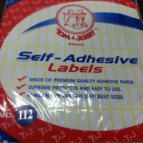 Jual Label T&J 112/Label TJ/Label Tom/Stiker Sticker Tom/Self Adhesive ...