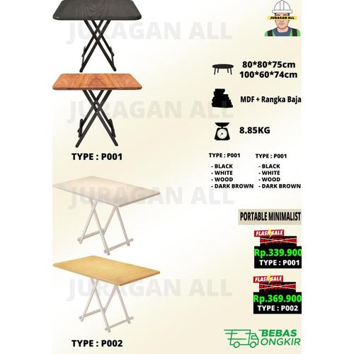 Jual Meja Lipat Portable / Meja Makan Portable/ Meja Lipat Besi / Meja ...