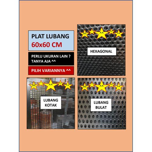 Jual Plat 60x60 - Lubang 5 mm - Besi Ram Speaker - Bulat Tebal 0.8 mm ...