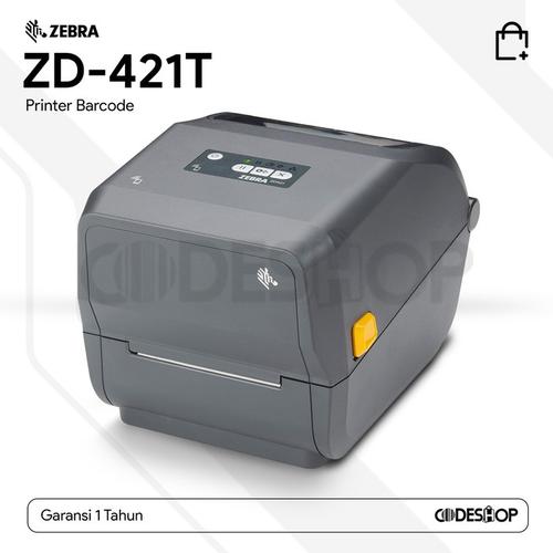 Promo Barcode Printer Zebra ZD421 Thermal Transfer Label Desktop ...