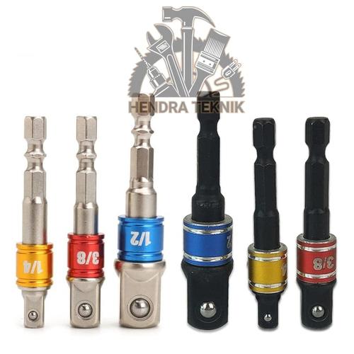 Jual Adaptor sok bor set 3pcs sambungan soket mata kunci shock bor shok ...