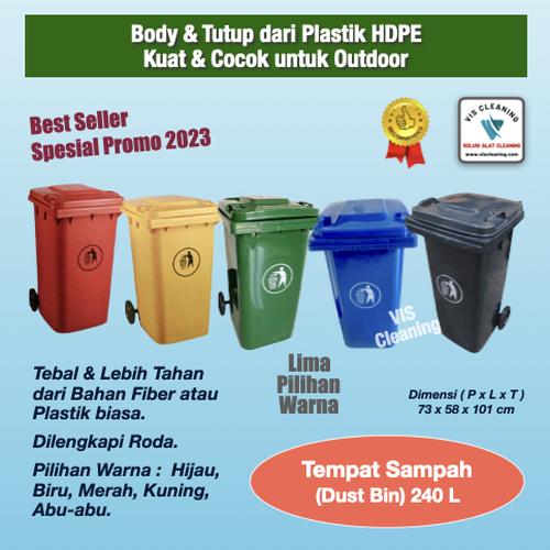 Jual Tempat Sampah Plastik KLEEN 240 L ( Plastic Dust Bin Sulo ) - Jakarta Barat - VIS Cleaning ...
