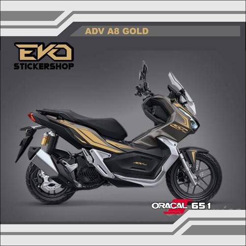 Jual Sticker HONDA ADV 150 Hitam Cutting Stiker Gold - AD8 GOLD - Kab ...