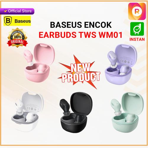 Jual BASEUS ENCOK TWS WM01 BLUETOOTH EARPHONE - BLACK - Jakarta Utara ...