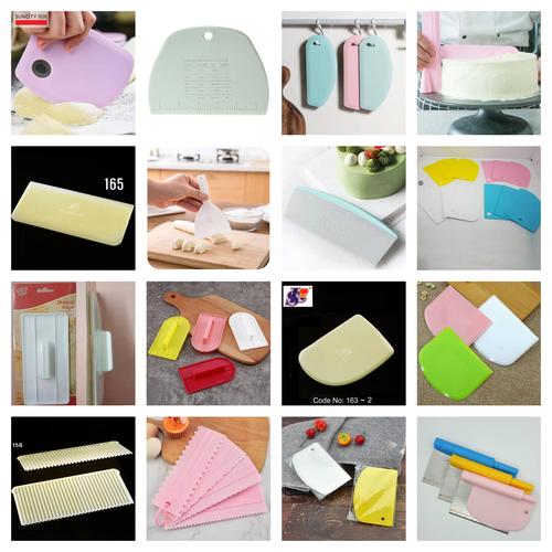 Jual Pisau Plastik Pemotong Adonan Bakpao Roti / Dough Scraper Cutter ...