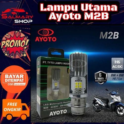 Jual Lampu Depan LED Motor AYOTO M2B H6 AC & DC matic / bebek Lampu Beat - Non Ayoto - Kab ...