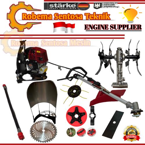Jual MESIN POTONG RUMPUT 4 TAK MODEL HONDA (6 FUNGSI) PENGGEMBUR TANAH ...