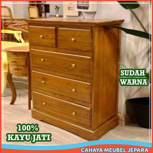 Jual Lemari Laci Kayu Minimalis Drawer Mebel Jati Jepara Harga Murah 5 ...