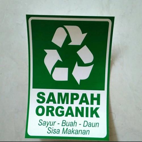 Jual STIKER VINYL 10×15cm SAMPAH ORGANIK sign rambu k3 - Jakarta Utara ...