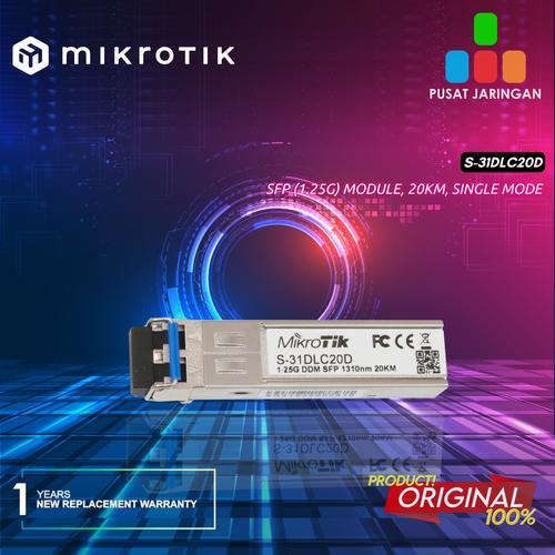Jual MIKROTIK S-31DLC20D SFP transceiver - Jakarta Pusat - Pusat ...