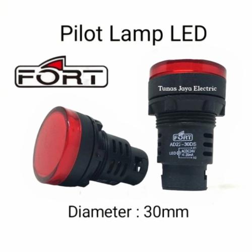 Jual Pilot Lamp LED 30mm AD22-30DS FORT - Merah, 24V - Kota Surabaya ...
