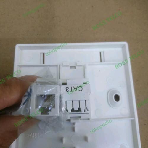 Jual faceplate amp commscope 1hole + modular telepon rj11 - Jakarta ...