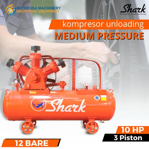 Jual Air Compressor / Kompresor Angin 10 HP Shark Unloading 10 PK 12 ...