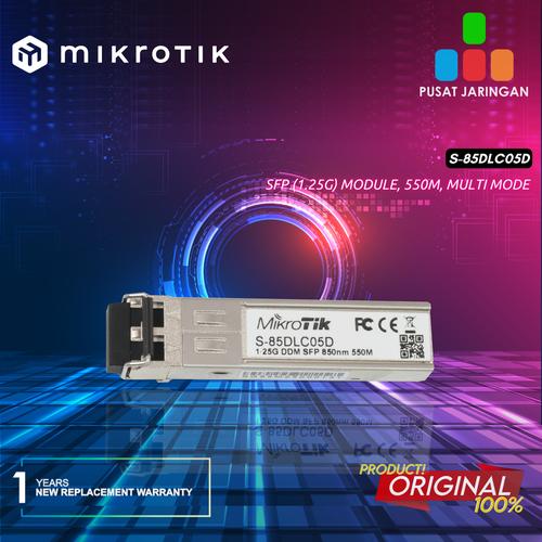 Jual MIKROTIK S-85DLC05D SFP (1.25G) module, 550m, Multi Mode - Jakarta ...