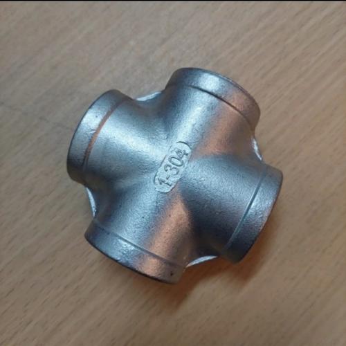 Jual Cross Tee 1 1/2" inch SS304 / Cross Tee SS Class150 drat 4 jalur ...
