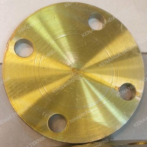 Jual Blind Flange Carbon Steel jis 10K 4" inch / Flange buta besi CS ...