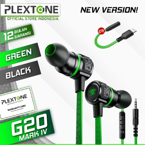 Promo Earphone PLEXTONE G20 Mark IV In-Ear Gaming Headset Stereo Bass ...